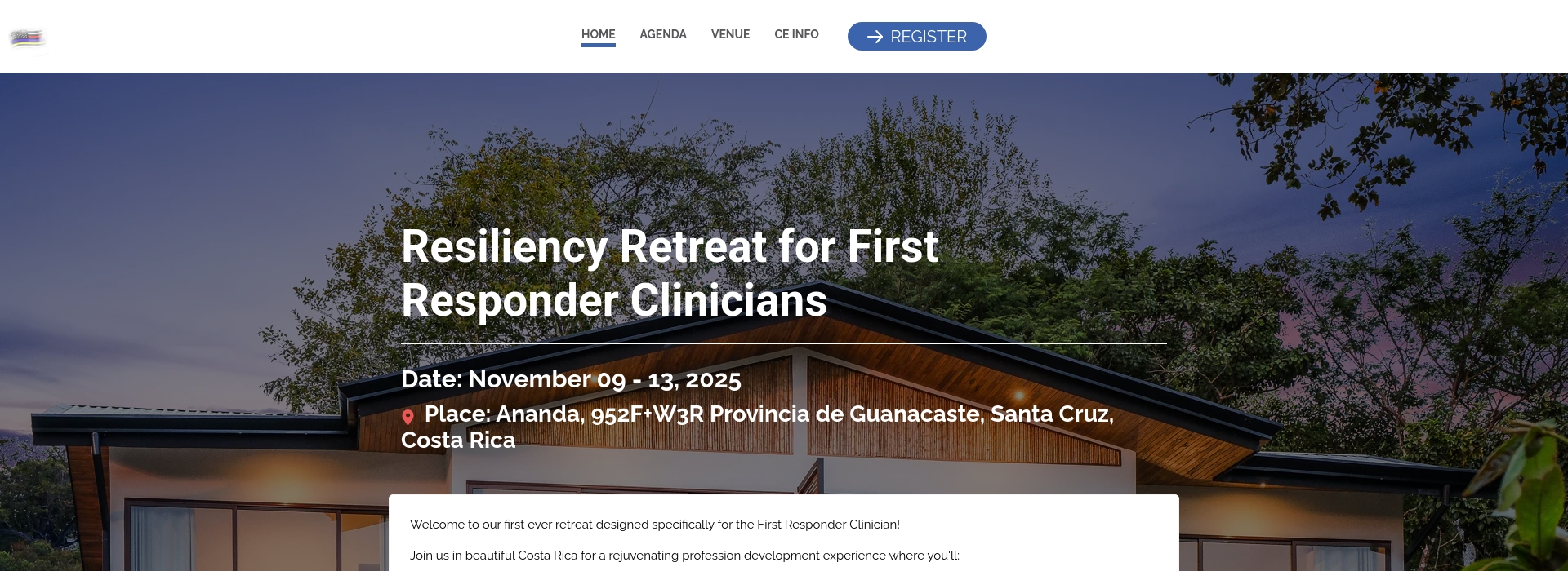 Resiliency Retreat for First Responder Clinicians